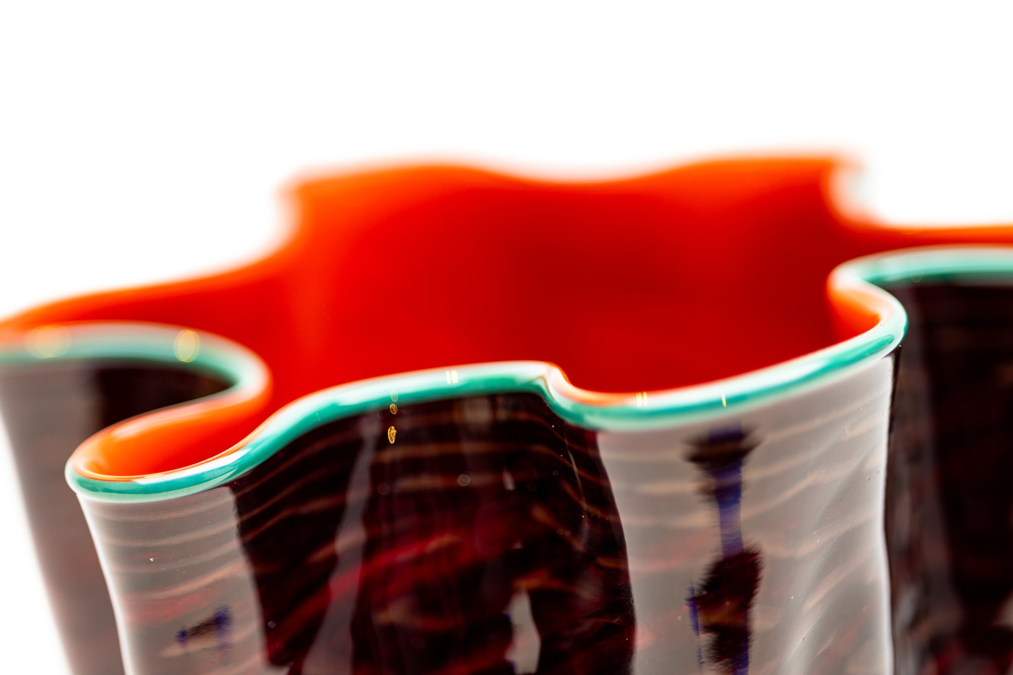 Dale Chihuly Tuscan Red Seaform Chihuly Workshop 2018 Hand Blown Glass ...