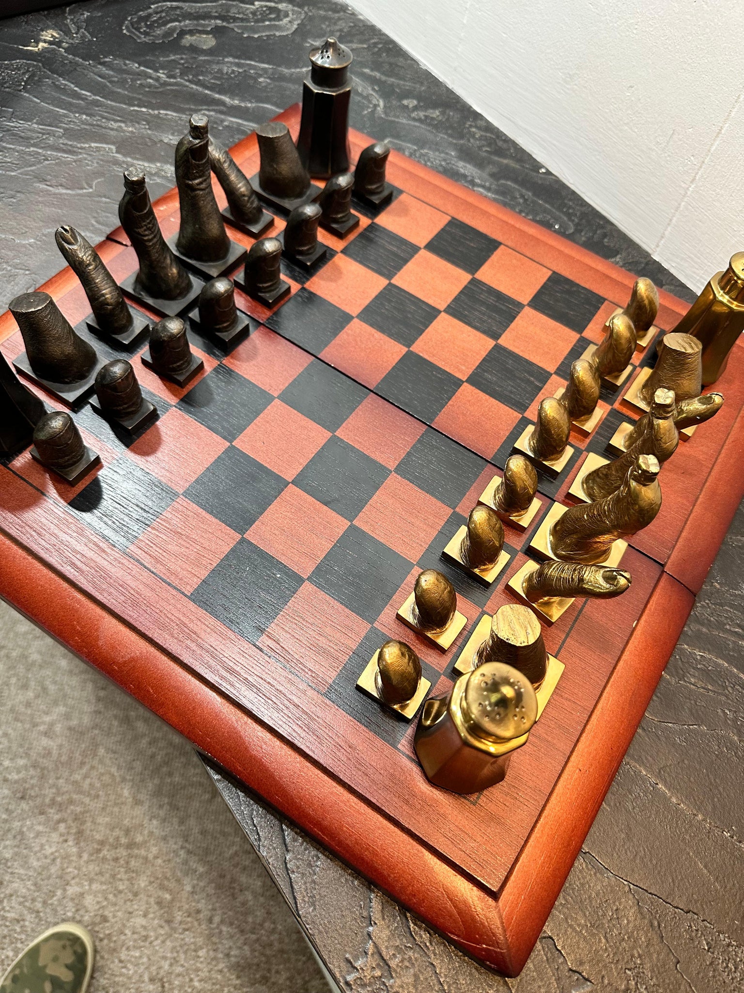 Salvador Dali Chess Set 32 Piece Bronze Sculpture Signed Edition of 22 ...