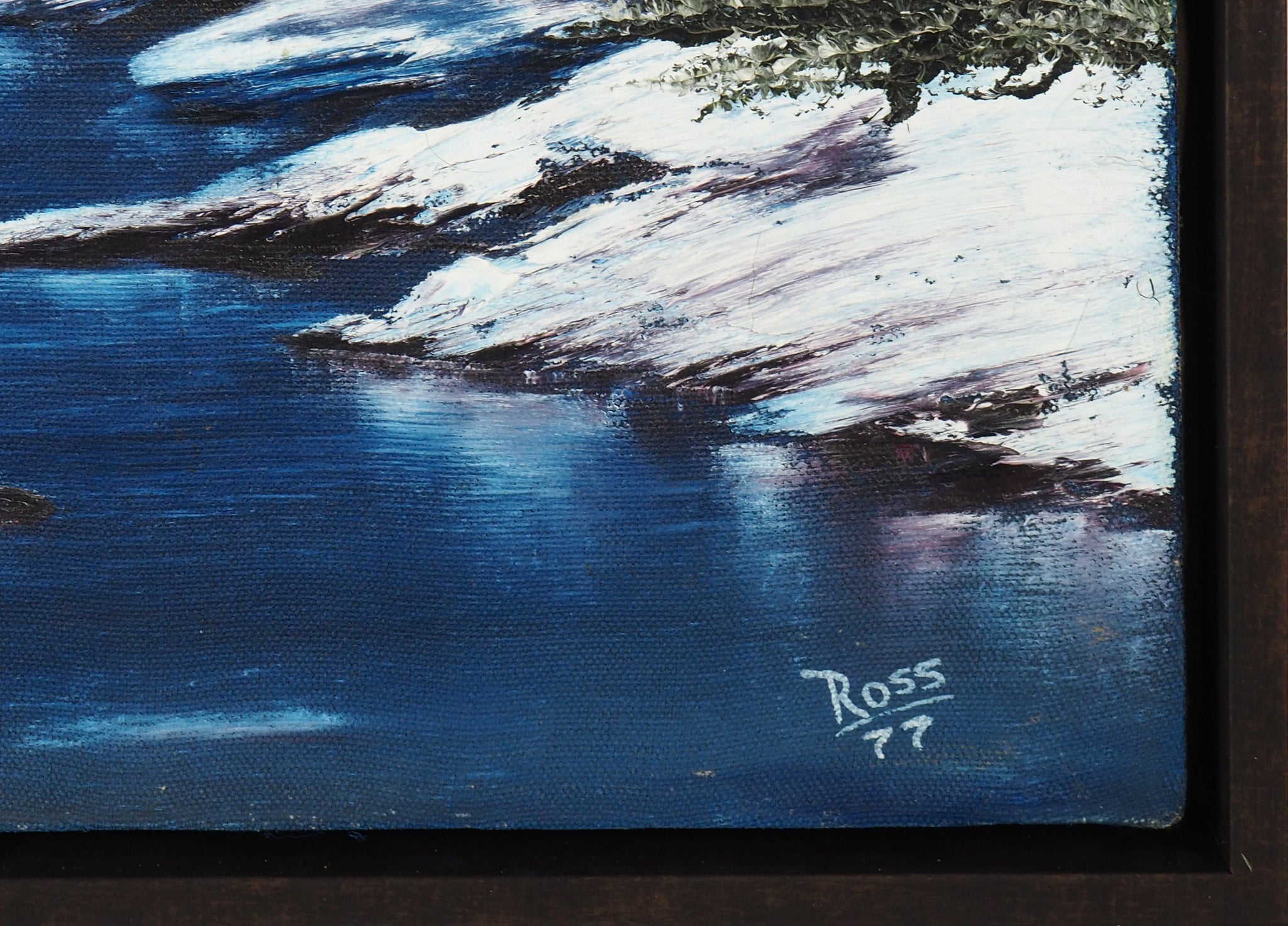 Bob Ross Signed Original Northern Lights Painting | Modern Artifact